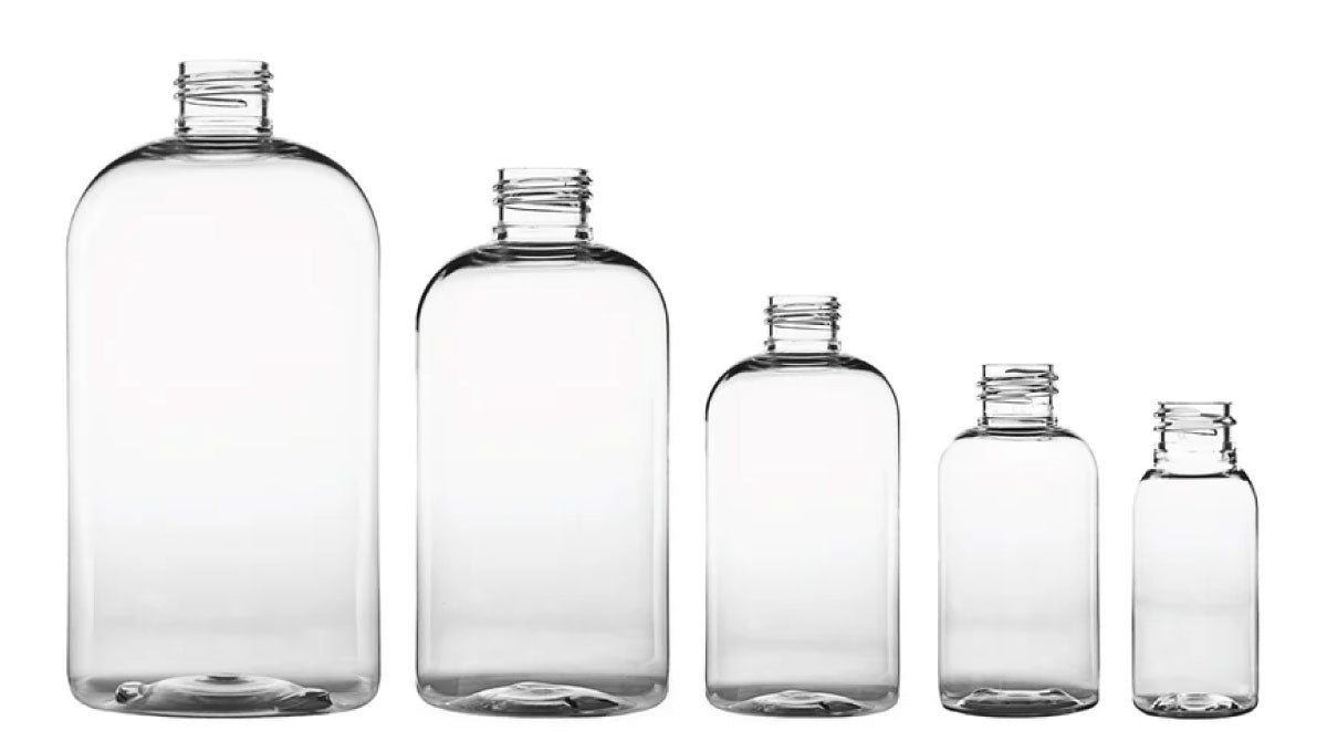 Boston Round Plastic Bottles – General Bottle Supply