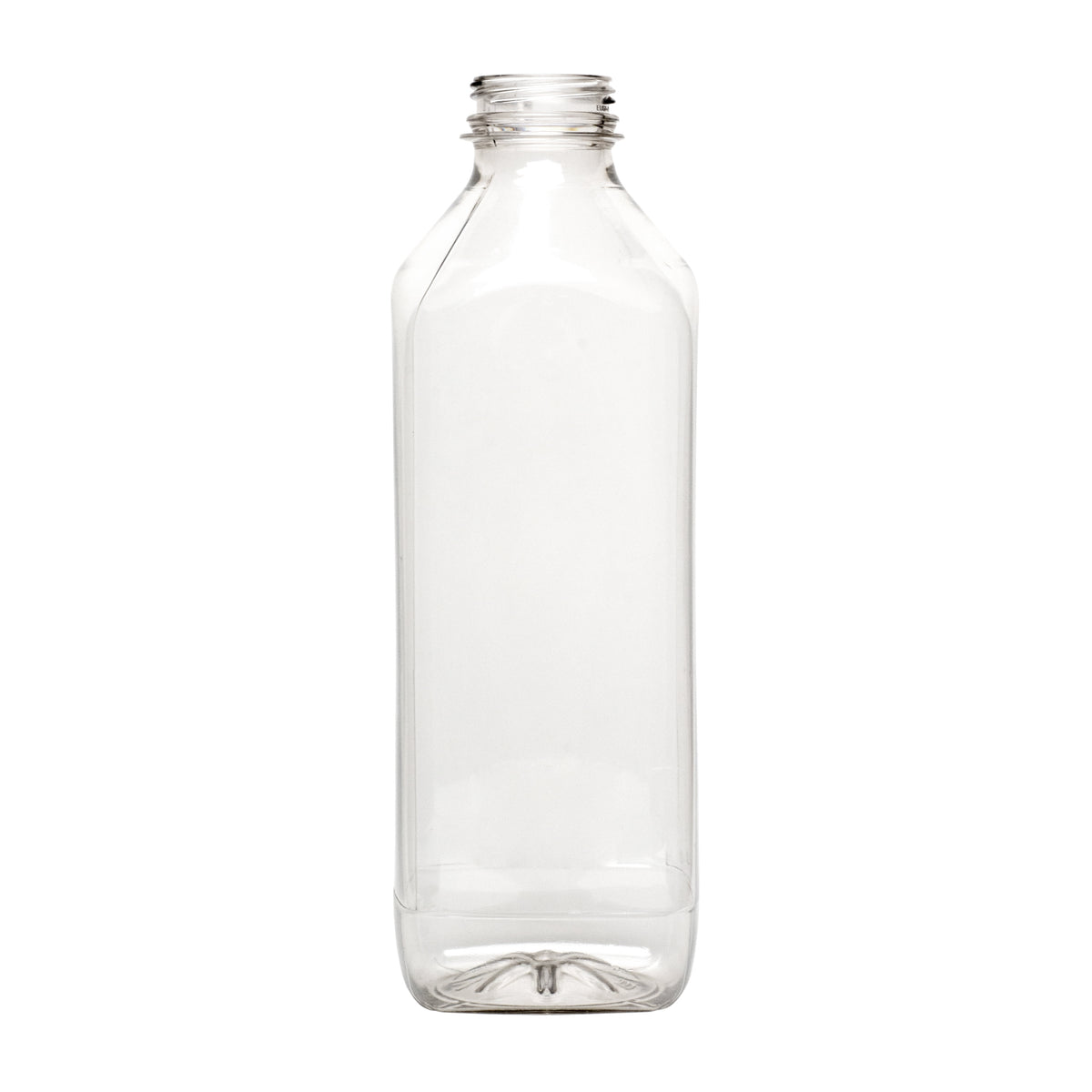 32 oz Dairy Square PET Bottle - Clear (38mm DBJ) – General Bottle Supply
