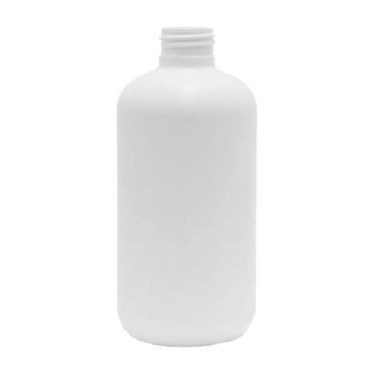 8 oz Boston Round HDPE Bottle - White – General Bottle Supply