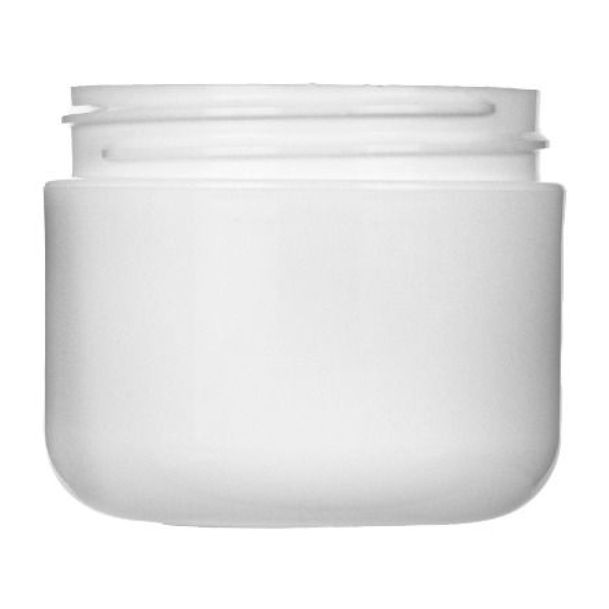 2 oz Double Wall Jar Round Base - White (58/400) – General Bottle Supply